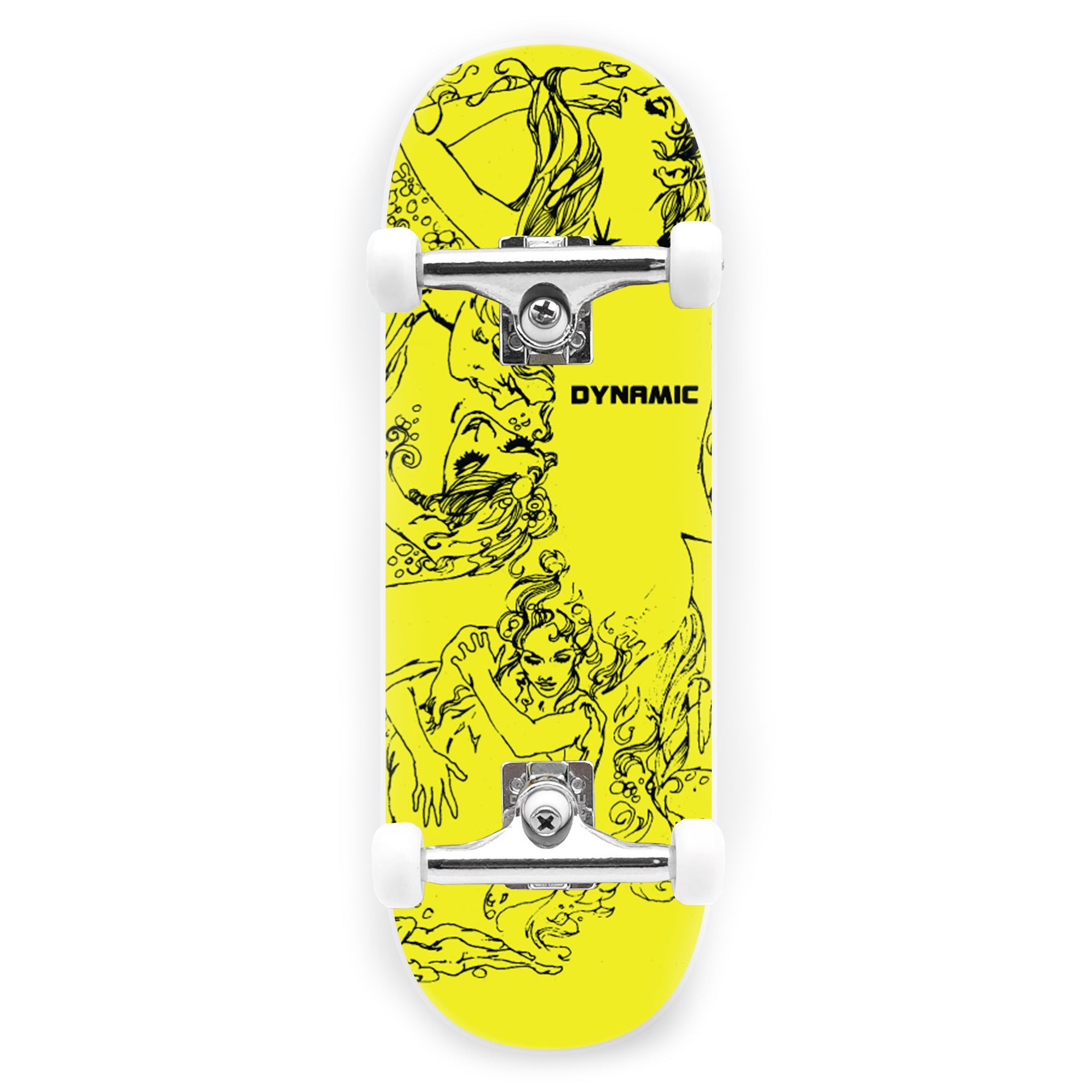 Dynamic Plastic Deck Complete - "Flowerlife" Yellow – Dynamic Fingerboards